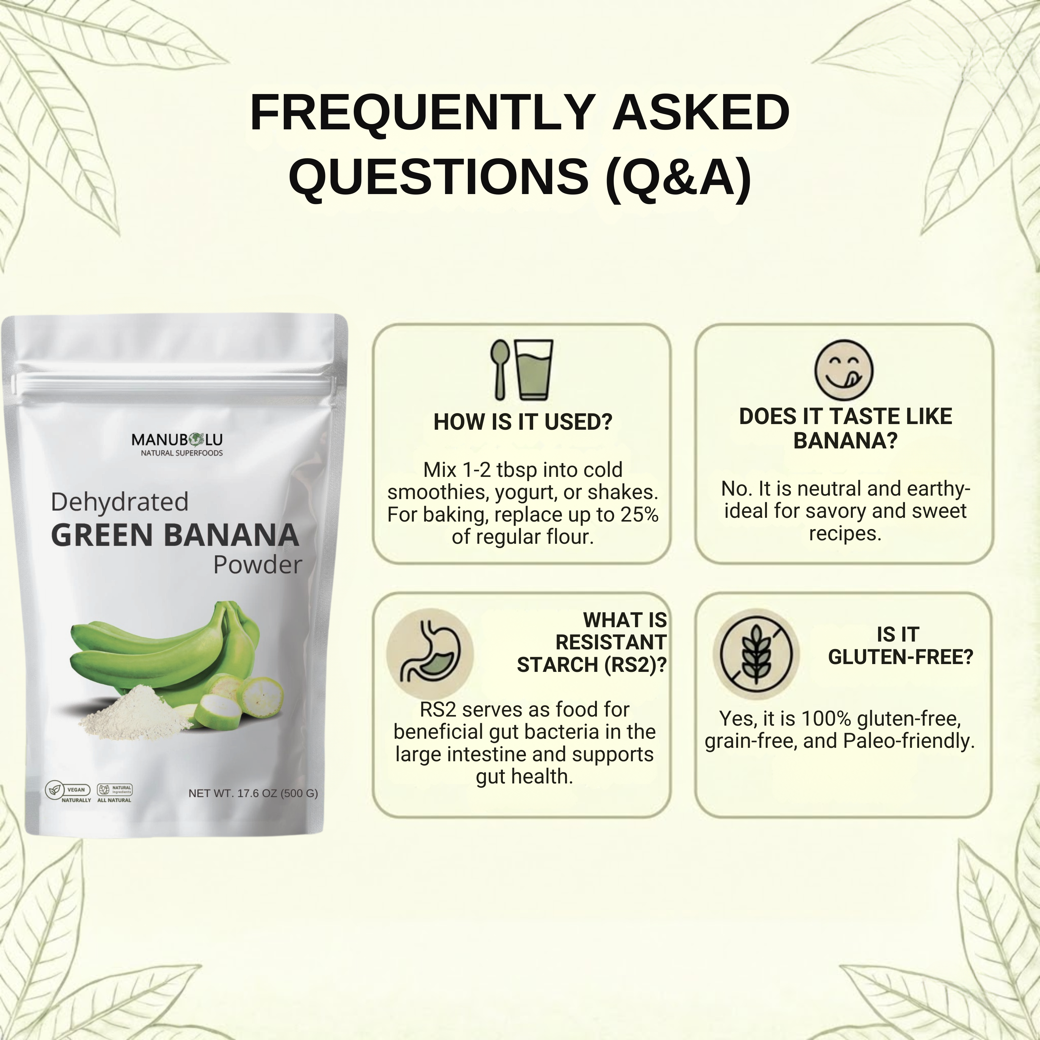 Green Banana Powder | Manubolu